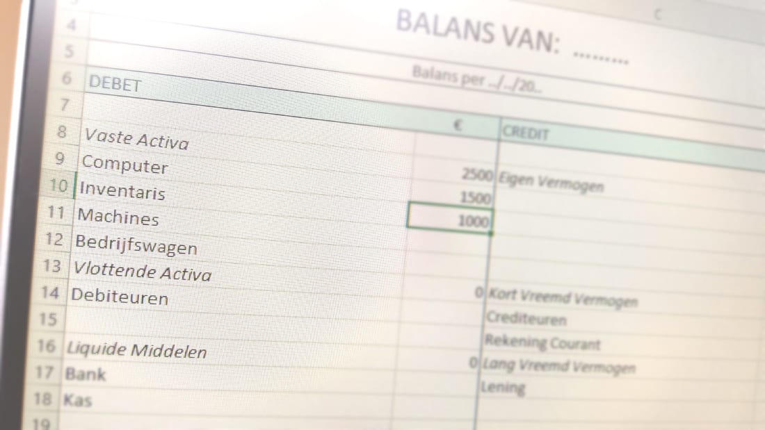 Eenvoudig Balansformaat Excel